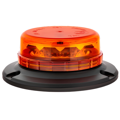 LAP Electrical LPB050A 3 Bolt 12/24v Amber R65 Low-Profile LED Beacon