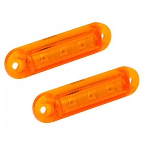 LED Autolamps 16A24-2 24V Compact Amber Side Marker (Twin Pack)