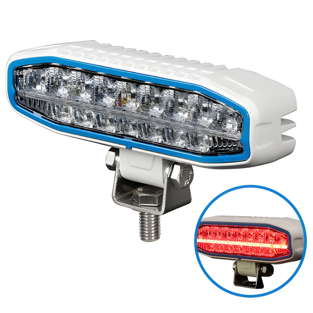 Durite 6" Energy Efficient Work Lamp with Red Position Lamp - 12/24V PN ...