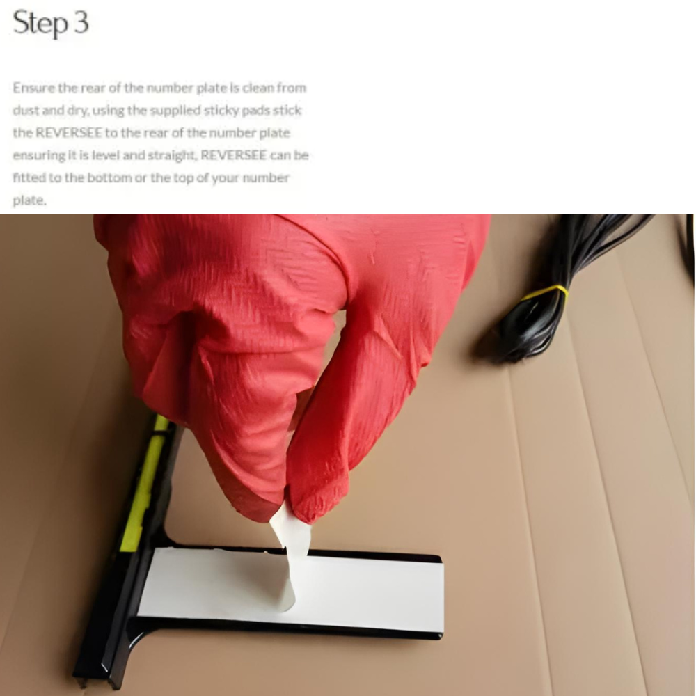 REVERSEE Number Plate Mounted Discreet Reverse Light PN: REVERSEE