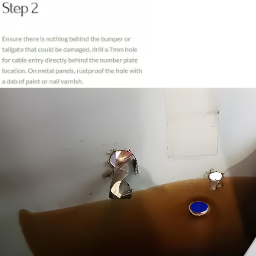 REVERSEE Number Plate Mounted Discreet Reverse Light PN: REVERSEE