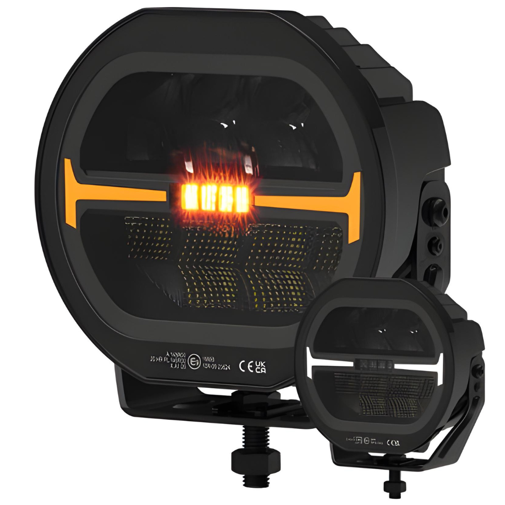 Durite R65 113W 9" LED High Beam Driving with Position & Amber Warning ...