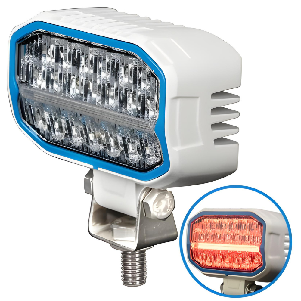 Durite 5" Energy Efficient Work Lamp with Red Position Lamp - 12/24V PN ...