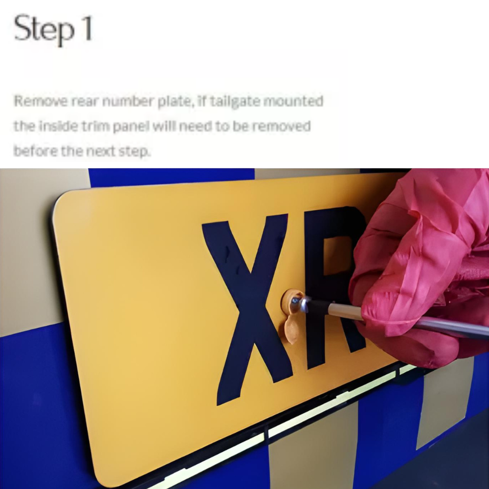 REVERSEE Number Plate Mounted Discreet Reverse Light PN: REVERSEE