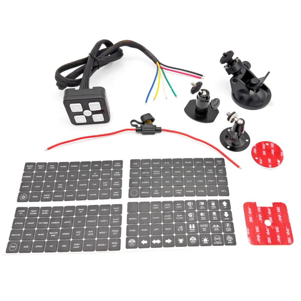 Van Master 12/24v Multi Purpose 4 Way Switch Panel PN: VMGSW4