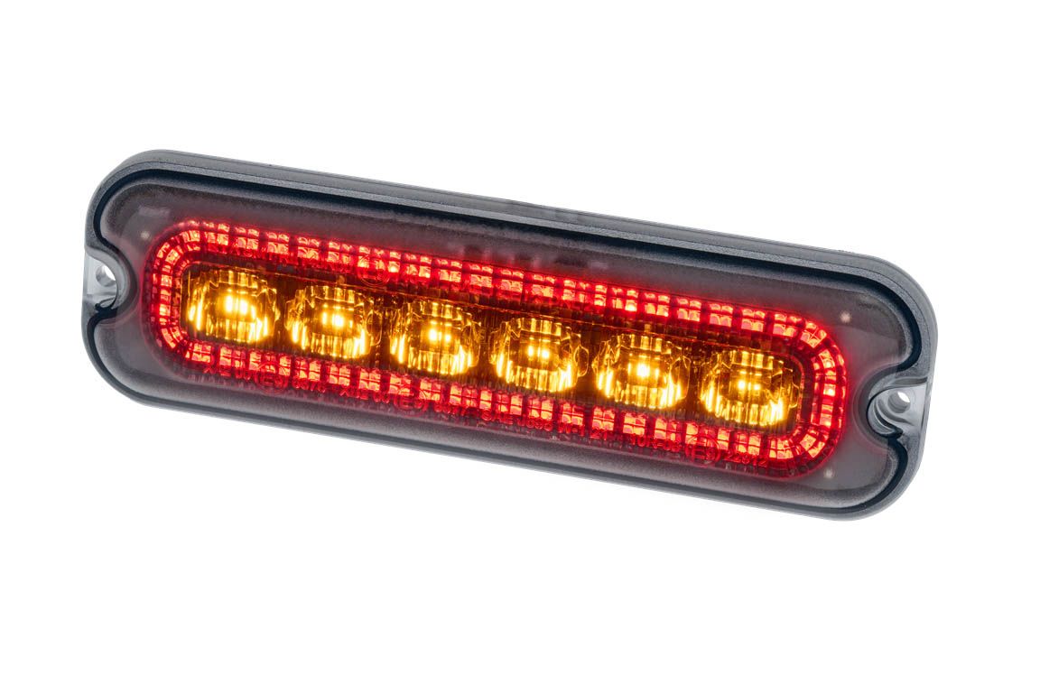 LAP Electrical LAPCV216 Red Rear Marker Light With R65 Amber Strobe PN ...