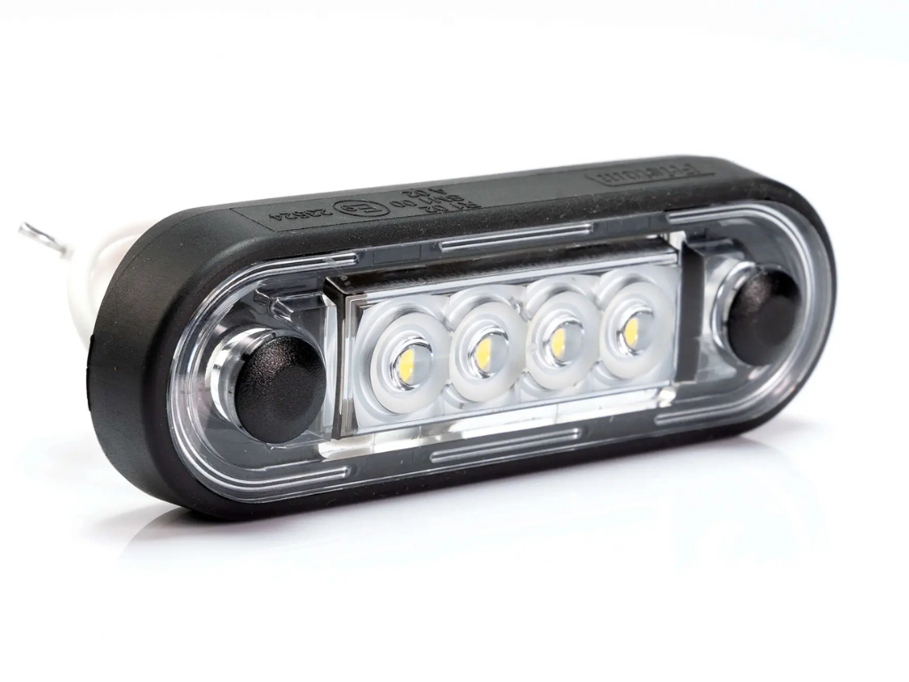 Fristom FT-073 4 LED 12/24v Marker Light With Flat and Rounded Mounting ...