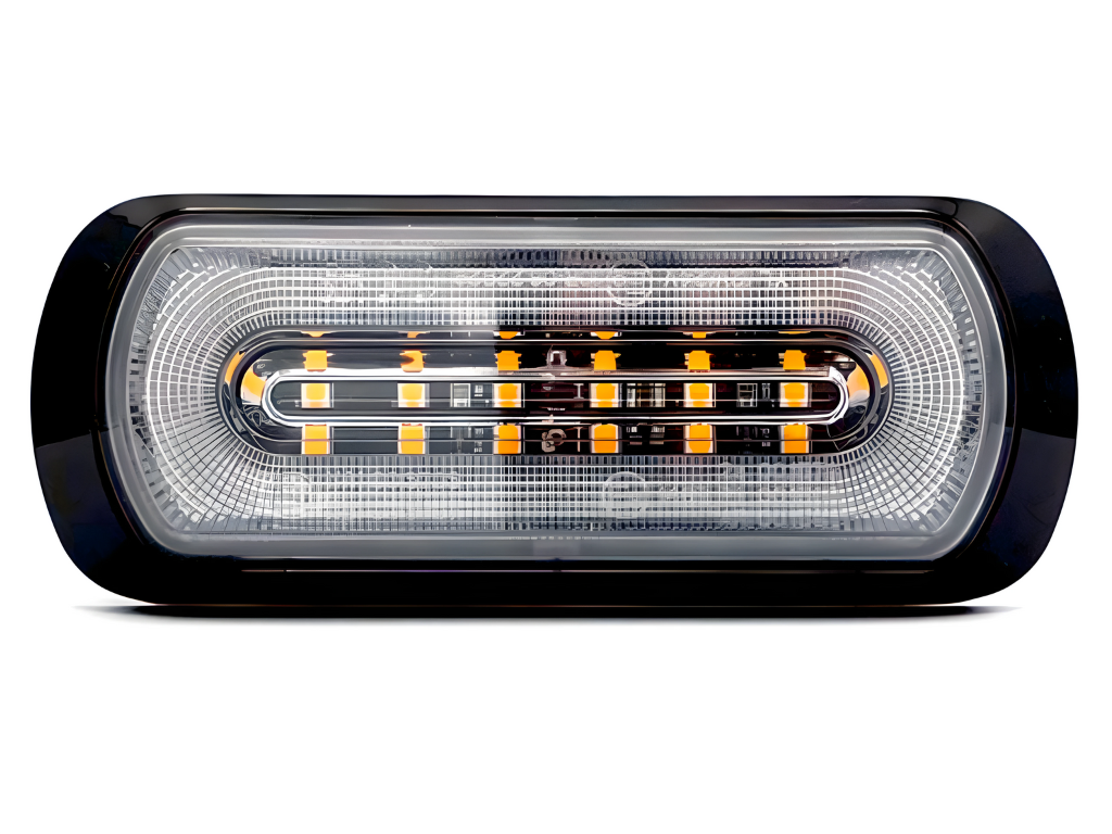 Van Master Amber R65 LED Strobe With Halo Trailer Function PN: VMG-HALO