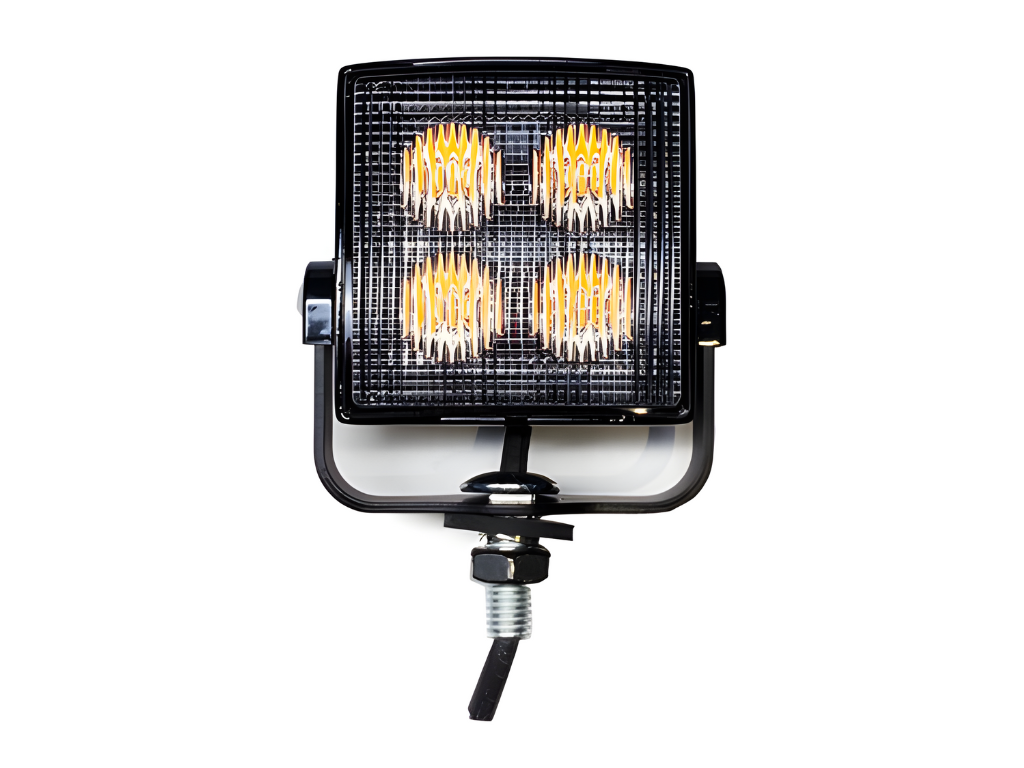Van Master VMGLED4SQA 9-30V R65 Square 4 LED Warning Light PN: VMGLED4SQA